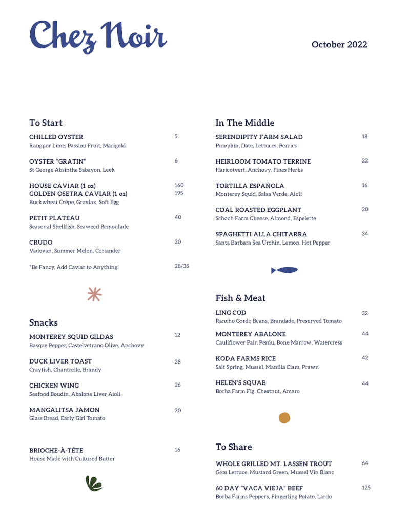 Sneak Peek at Chez Noir, Opening Tonight - Edible Monterey Bay